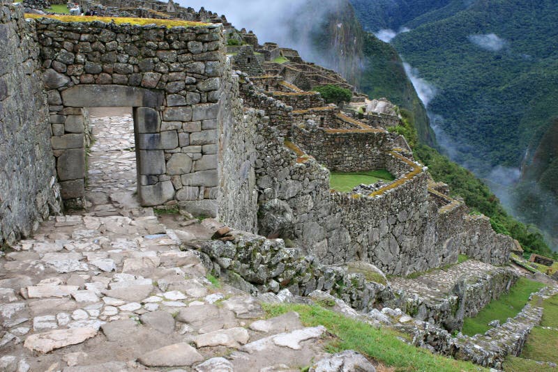Machu Picchu Stonework stock image. Image of cuzco, peru - 56573209