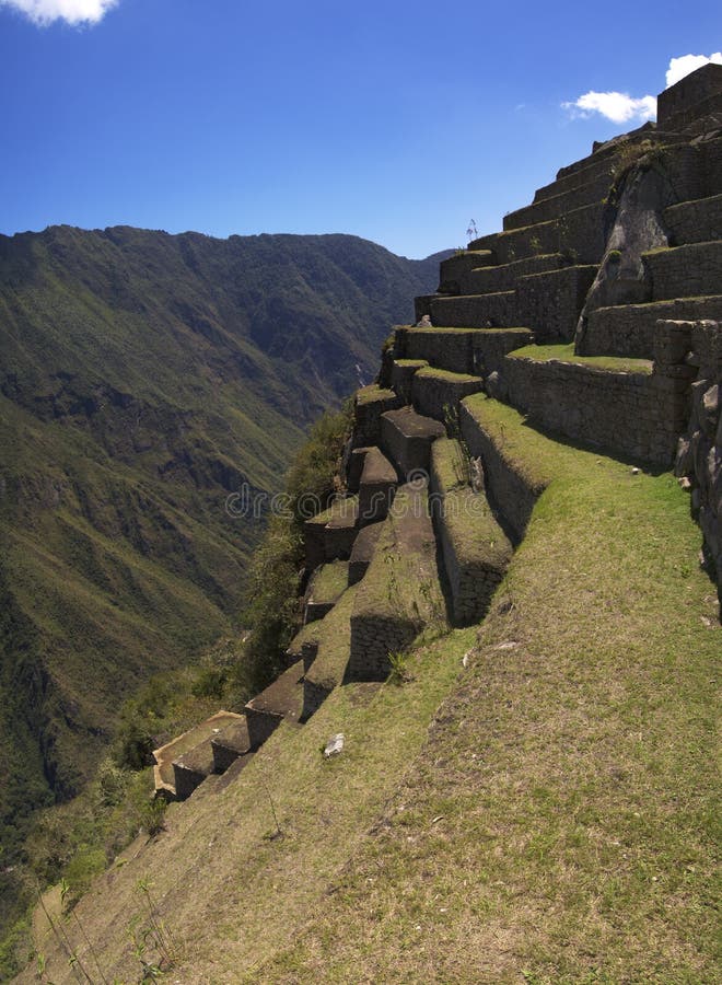 Machu Picchu terraces stock image. Image of stone, peru - 17276185