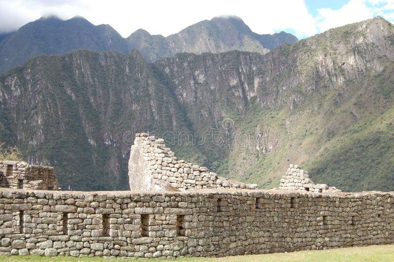 Machu Picchu Wall stock photo. Image of geology, south - 57965804
