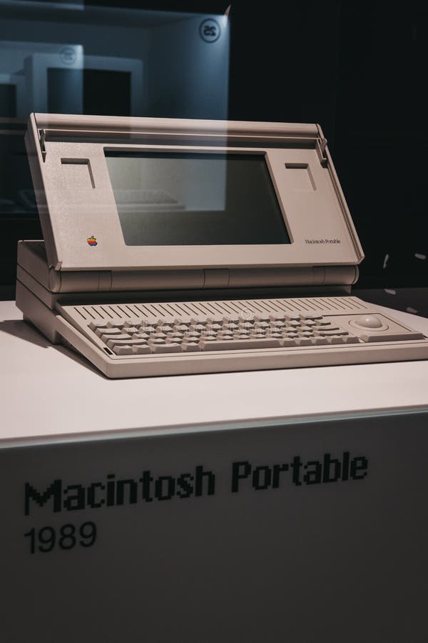 Macintosh Portable Computer on Display Inside Apple Museum in Prague ...
