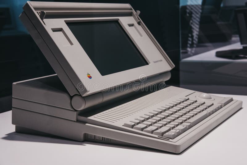 Macintosh Portable Computer on Display Inside Apple Museum in Prague ...