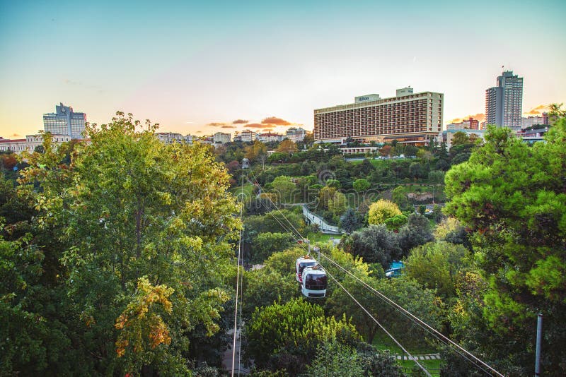 Macka Park in Istanbul, Turkey Editorial Photography - Image of back ...