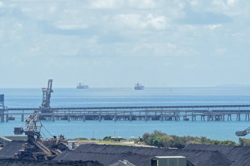 Coal Export Terminal stock image. Image of long, bulk - 213505235