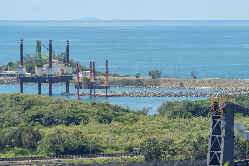 Coal Export Terminal editorial stock image. Image of long - 213505269