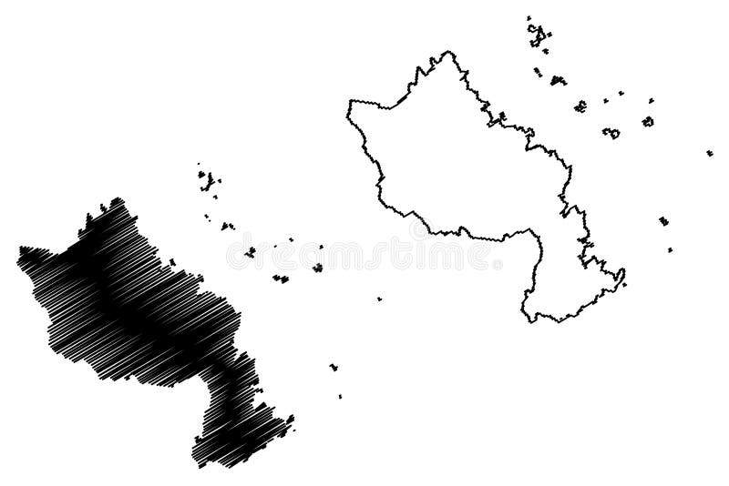 Mackay Region (Commonwealth of Australia, Queensland State) Map Stock ...