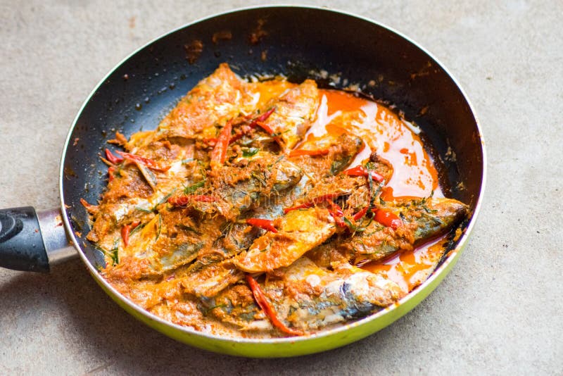 Mackerel in Dried Red Curry Stock Image - Image of dinner, spice: 101404655