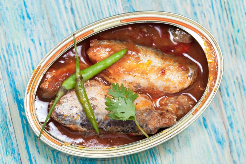 Mackerel Filet in Tomato Sauce. Stock Photo - Image of meat, close ...