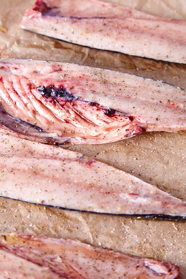 Mackerel Fish Fillets with Spices Stock Photo - Image of healthy ...
