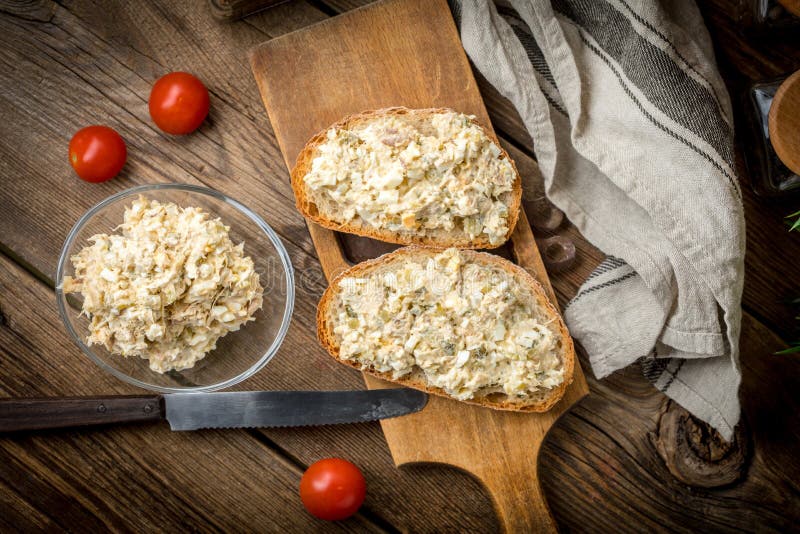 Mackerel fish paste. stock photo. Image of tomato, mackerel - 119435432