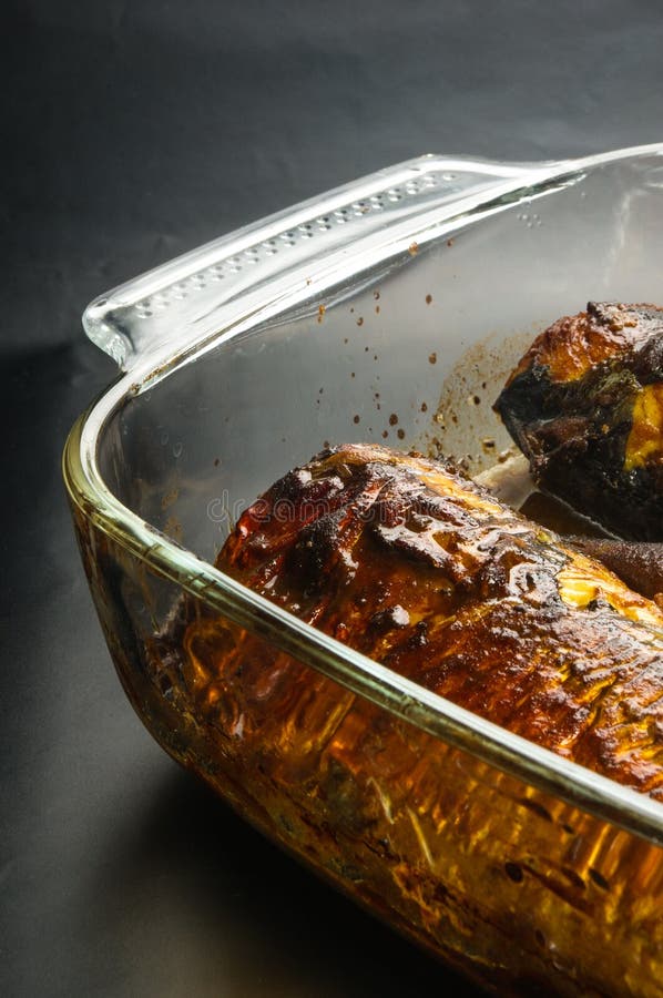Mackerel, Baked in a Glass Container Stock Image - Image of dining ...