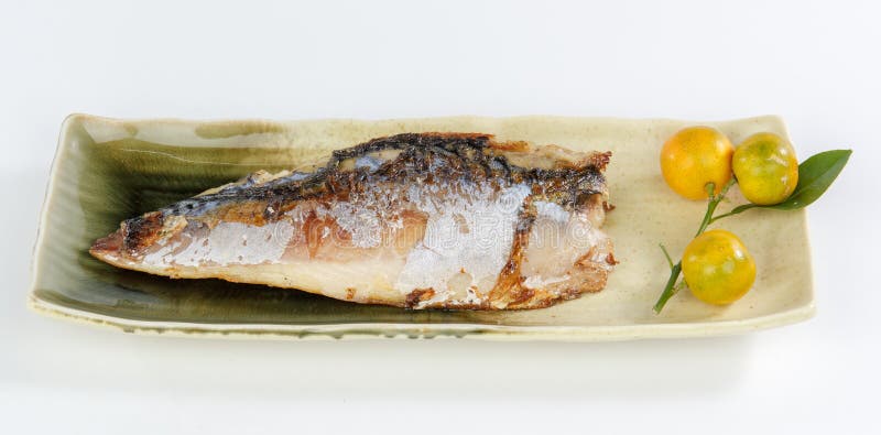 Mackerel on a plate stock image. Image of closeup, grey - 84475489
