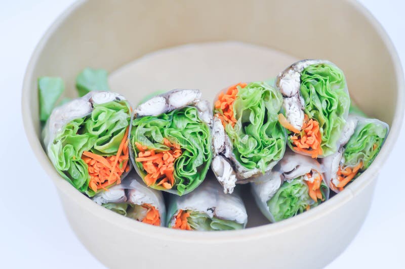 Mackerel Rolls, Fish Rolls or Vegetable Rolls or Fresh Spring Rolls ...