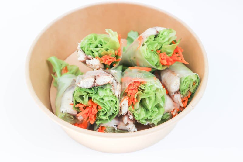 Mackerel Rolls, Fish Rolls or Vegetable Rolls or Fresh Spring Rolls ...