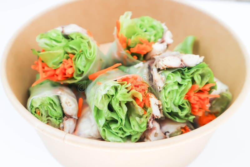 Mackerel Rolls, Fish Rolls or Vegetable Rolls or Fresh Spring Rolls ...