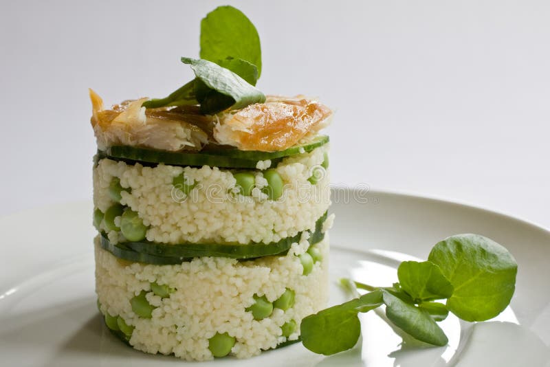Mackerel Salad Stack stock photo. Image of vegetable, mackerel - 9525562