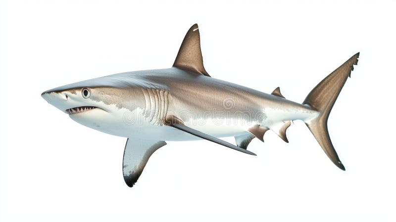 Mackerel Shark Lamna Nasus is Shown in Isolation Highlighting Its ...