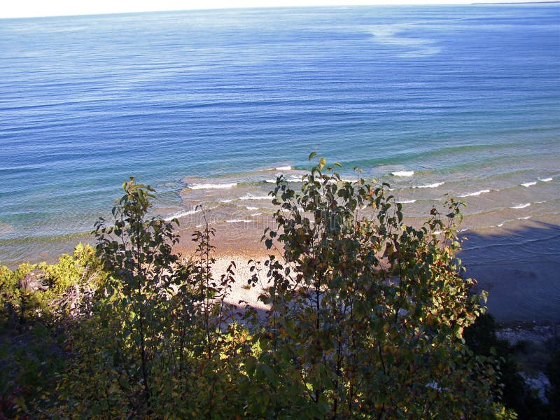 Mackinac Island, Michigan in Lake Huron Stock Photo - Image of view ...