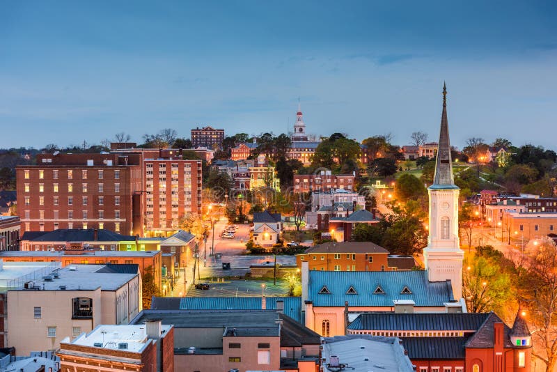 Macon Georgia Skyline stock image. Image of towers, bibb - 72454249