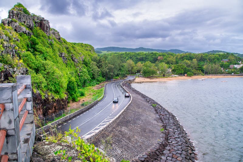 Maconde Viewpoint Road in Mauritius Island Stock Image - Image of ...