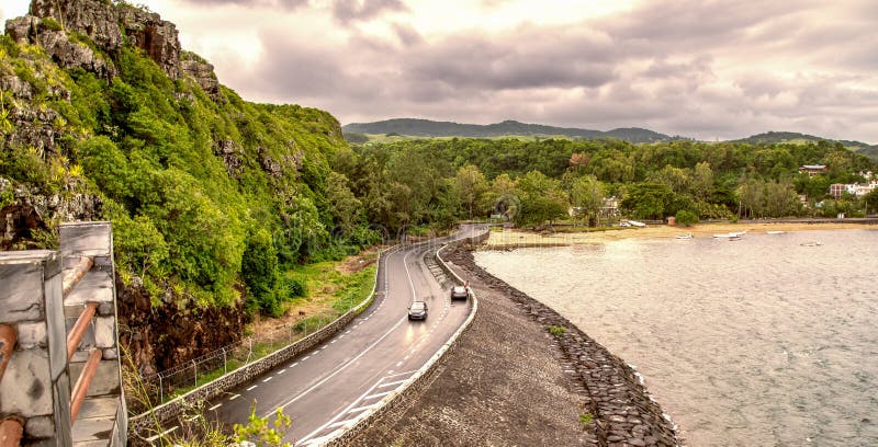 Maconde Viewpoint Road in Mauritius Island Stock Image - Image of ...