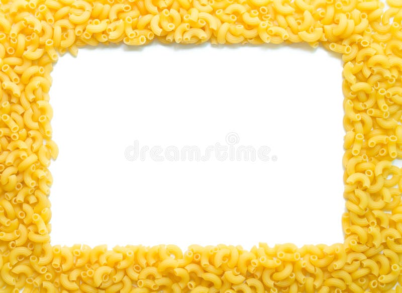 Macoroni pasta border stock image. Image of pasta, restaurant - 92380381