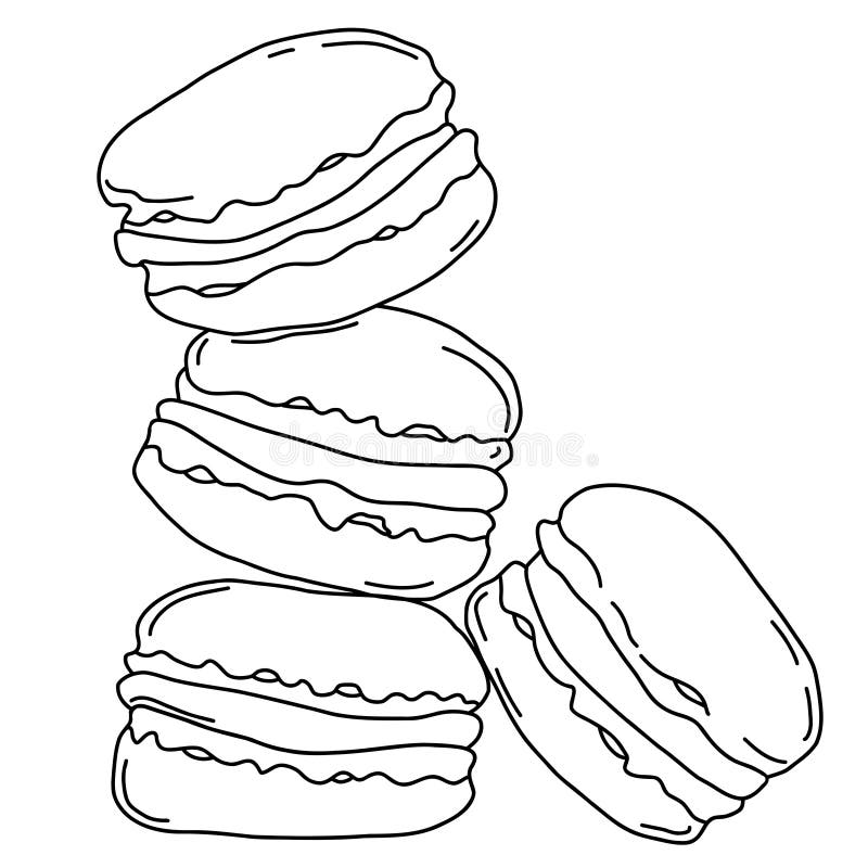 Macaroons Linear Stock Illustrations – 164 Macaroons Linear Stock ...