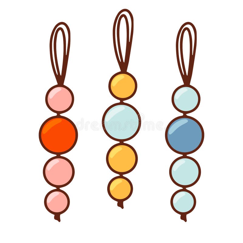 Macrame Decoration Hanging Vector Doodle Illustration Isolate on White ...