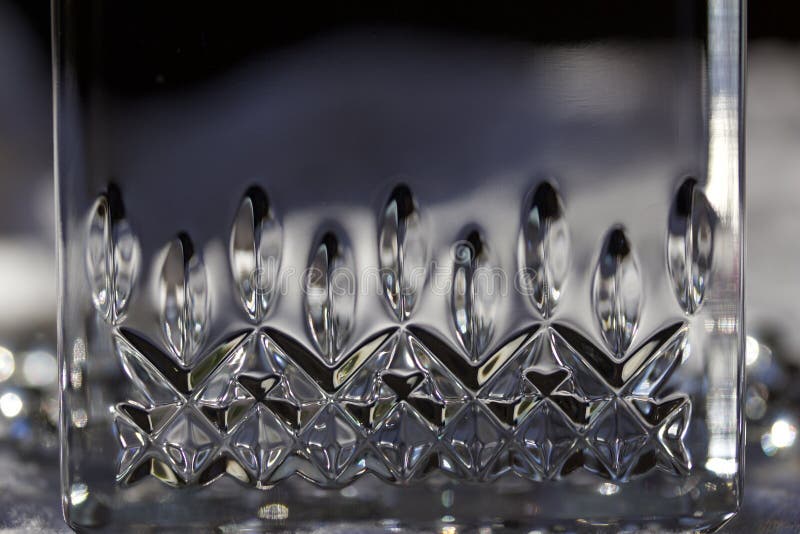 Macro Abstract Background of a Beautiful Modern Lead Crystal Glass ...