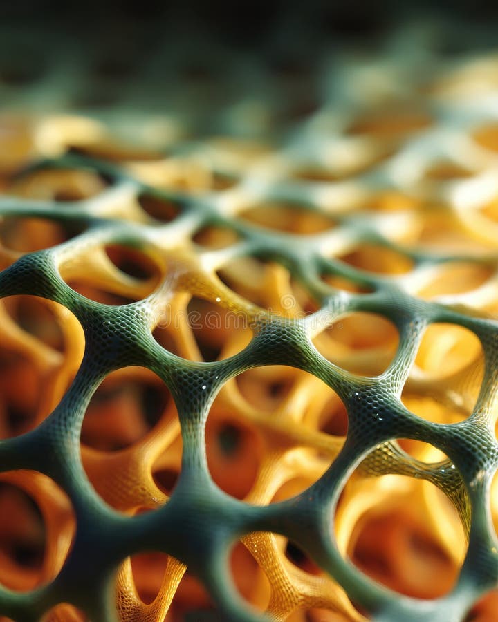 Macro View of Organic Silicone Mesh – Abstract Biotexture Stock ...