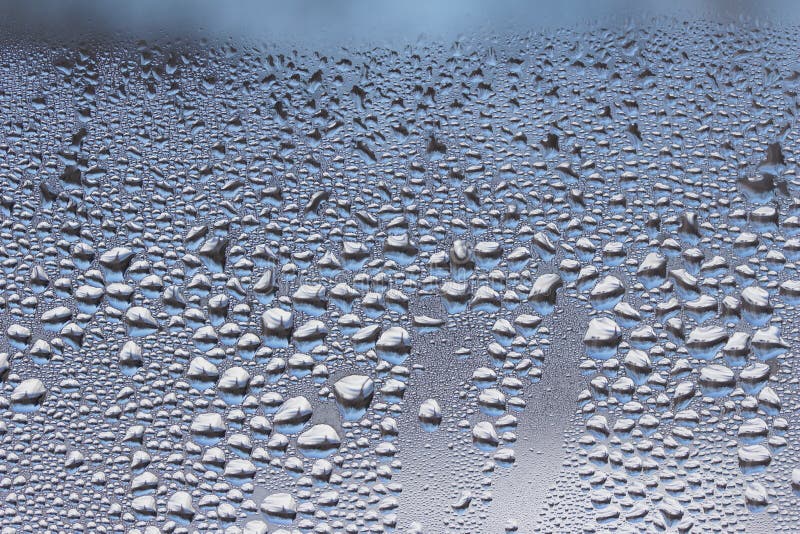 Macro Abstract Texture Background of Water Condensation on a Window ...