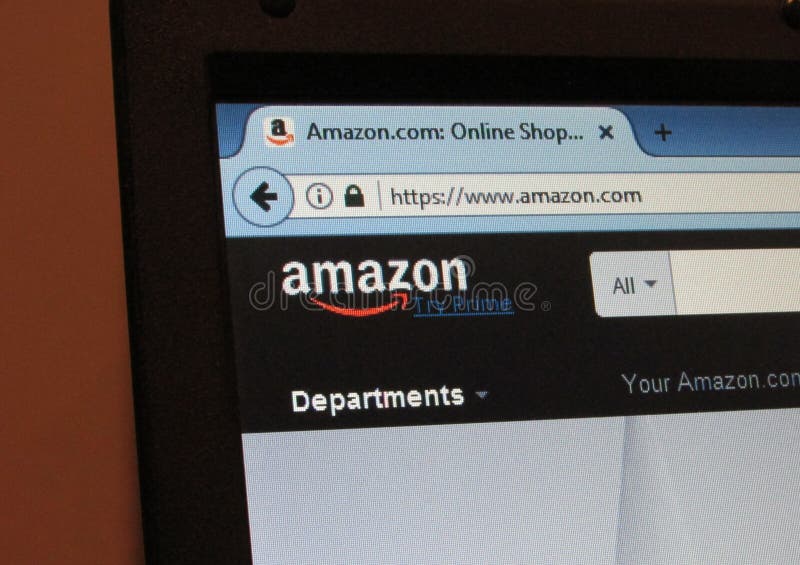 Macro of Amazon Website Page Www.amazon.com Editorial Stock Photo ...