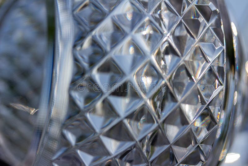 Macro Art Background of Lead Crystal Glass Textures Stock Photo - Image ...