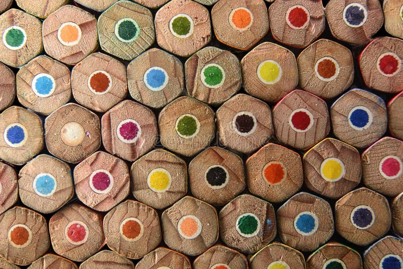 Macro Background of a Crayon Back Pattern Stock Image - Image of pencil ...