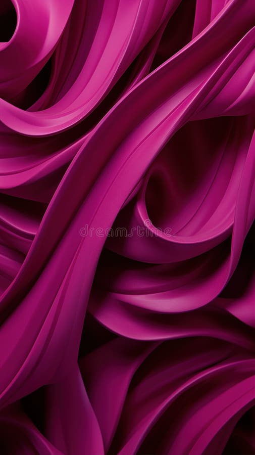 A Macro Background of a Vibrant Purple Silk Cloth with a Delicate Swirl ...