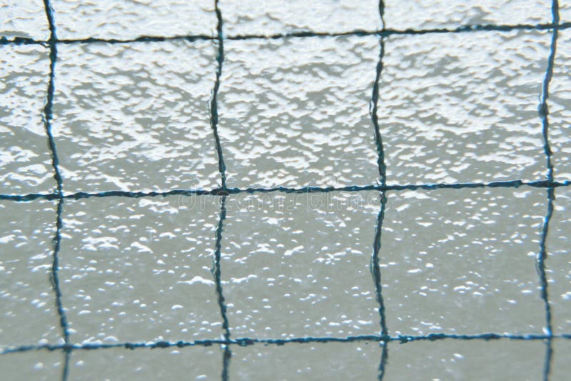 Macro Background of Wired Window Glass Stock Photo - Image of metal ...