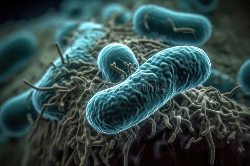 Macro Bacteria. AI Generated Stock Illustration - Illustration of ...