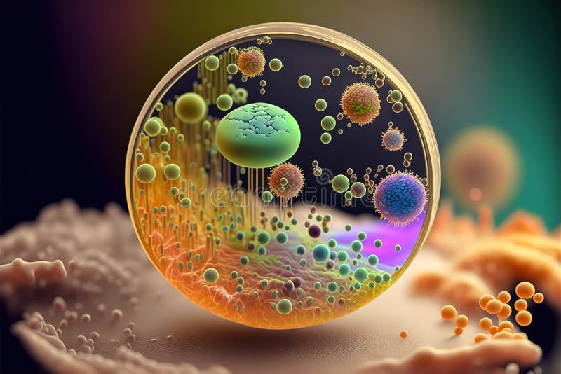 Macro of Bacteria. Microbiology Pathogen Cell Stock Image - Image of ...