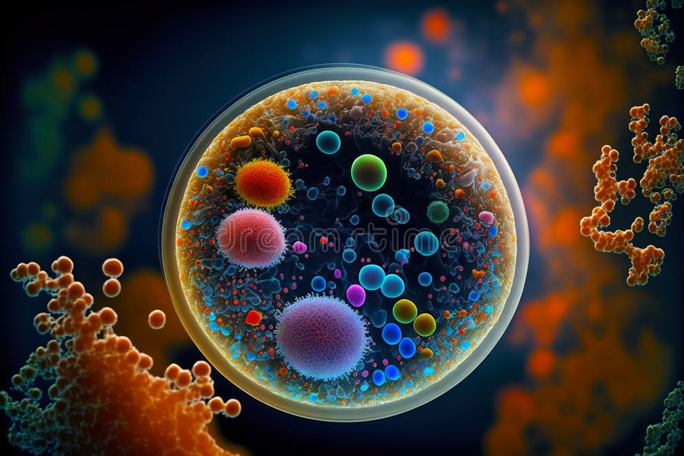 Macro of Bacteria. Microbiology Pathogen Cell Stock Image - Image of ...