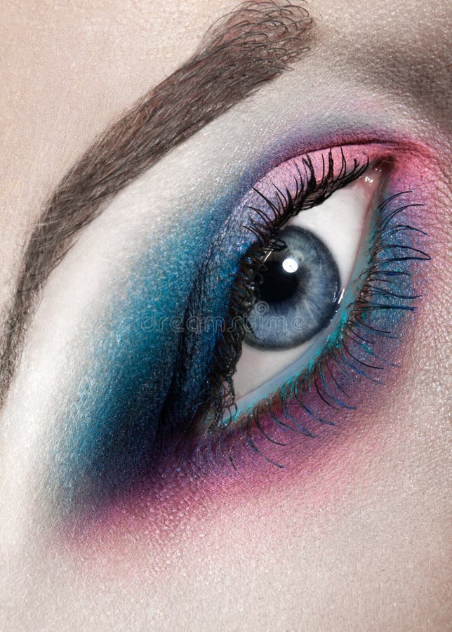 Macro Beauty Face Shot of African Girl with Braids. Stock Image - Image ...