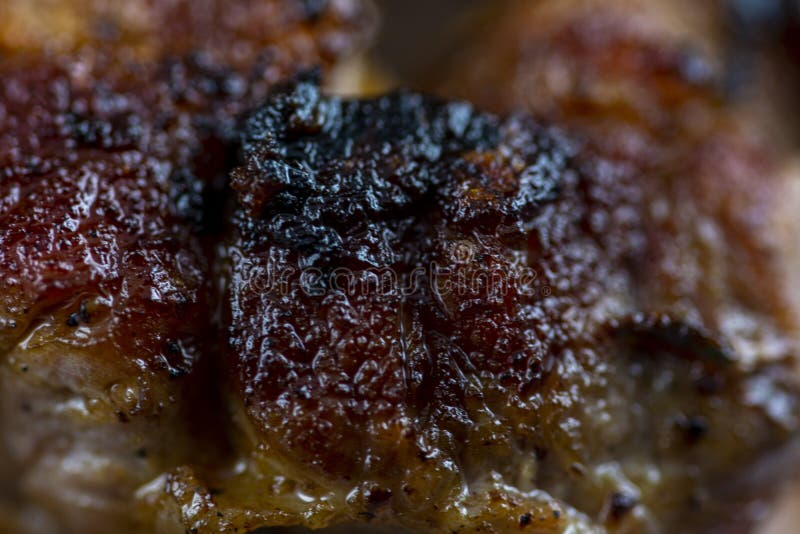 Macro on a beef steak stock photo. Image of macro, bistecca - 180510476