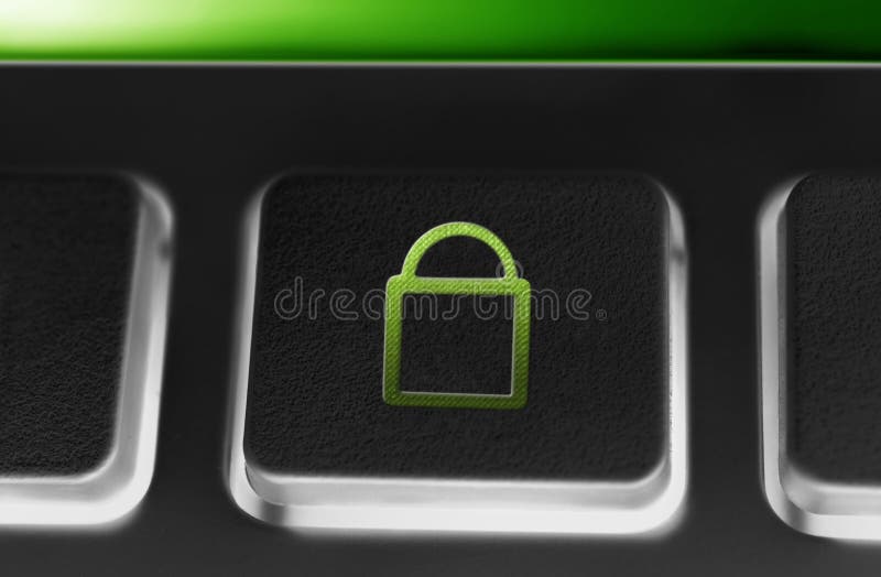 CLOSED - key security stock image. Image of hole, gold - 5236471