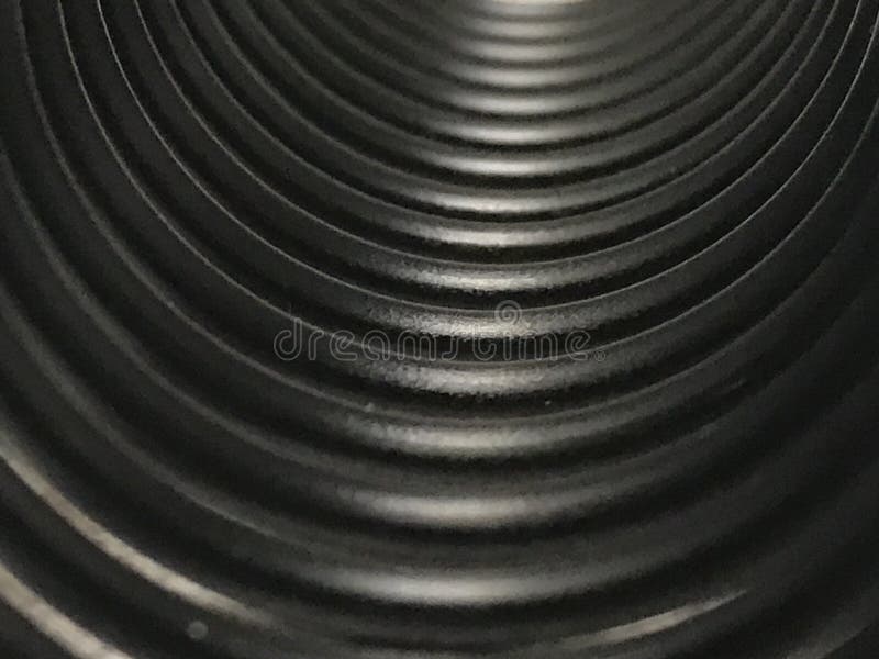 Macro of a Black Plastic Coil Stock Photo - Image of coil, binding ...