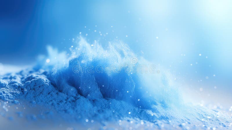 Macro blue dust particles stock illustration. Illustration of ethereal ...