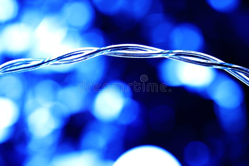 Macro blue electric wires stock image. Image of color - 60035815