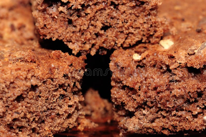 Macro brown cake stock image. Image of spongy, heap, diet - 4484317