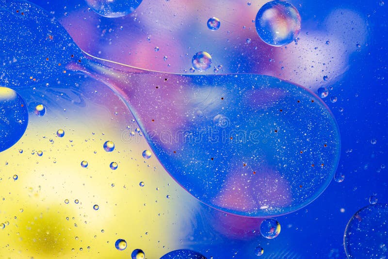 Macro Bubbles in the Form of Planets Stock Image - Image of universe ...