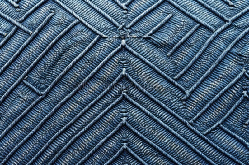 Macro Capture of Denim Pockets Stitch Patterns Stock Photo - Image of ...