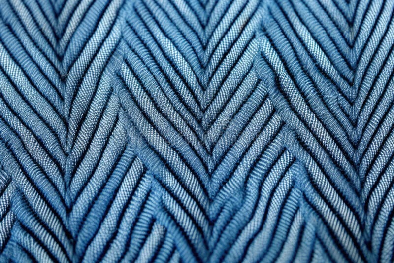 Macro Capture of Denim Pockets Stitch Patterns Stock Illustration ...