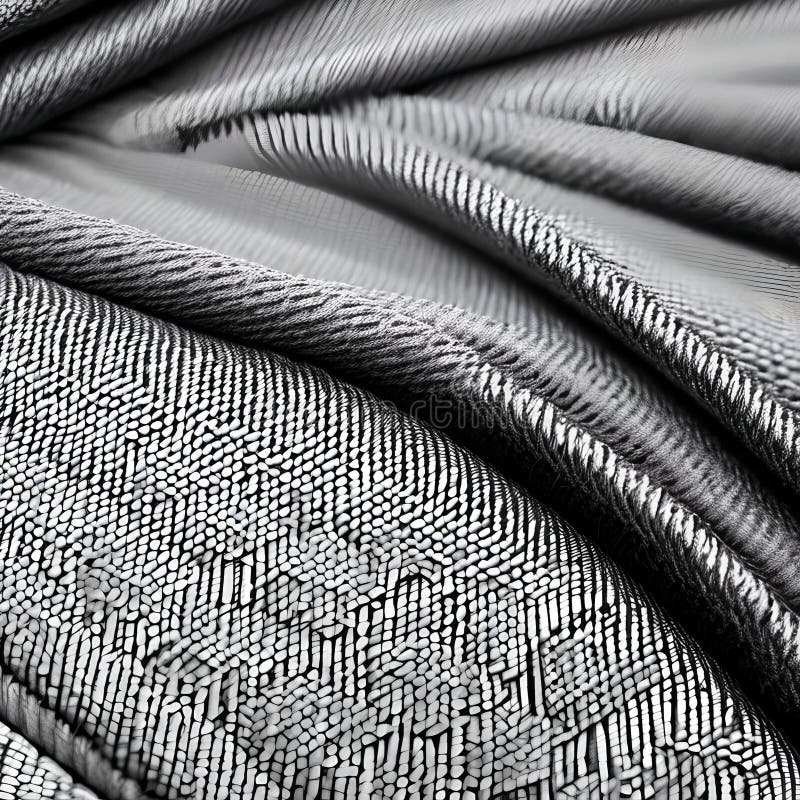 A Macro Capture of a Textured Fabric, Showcasing Intricate Weaves and ...
