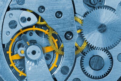 Macro of clock stock photo. Image of background, antique - 6361776